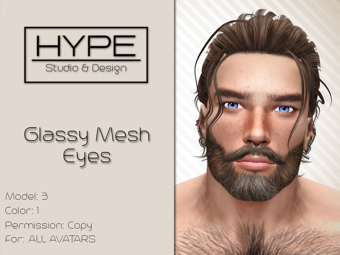 Second Life Marketplace - [ HYPE ] Glassy Mesh Eyes Model 3